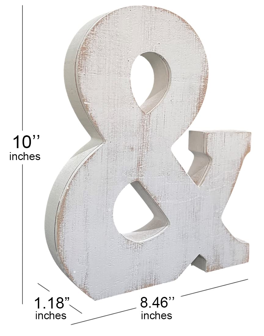 Snapklik.com : Large Wood Letter Distressed White Wash Alphabet Wall ...