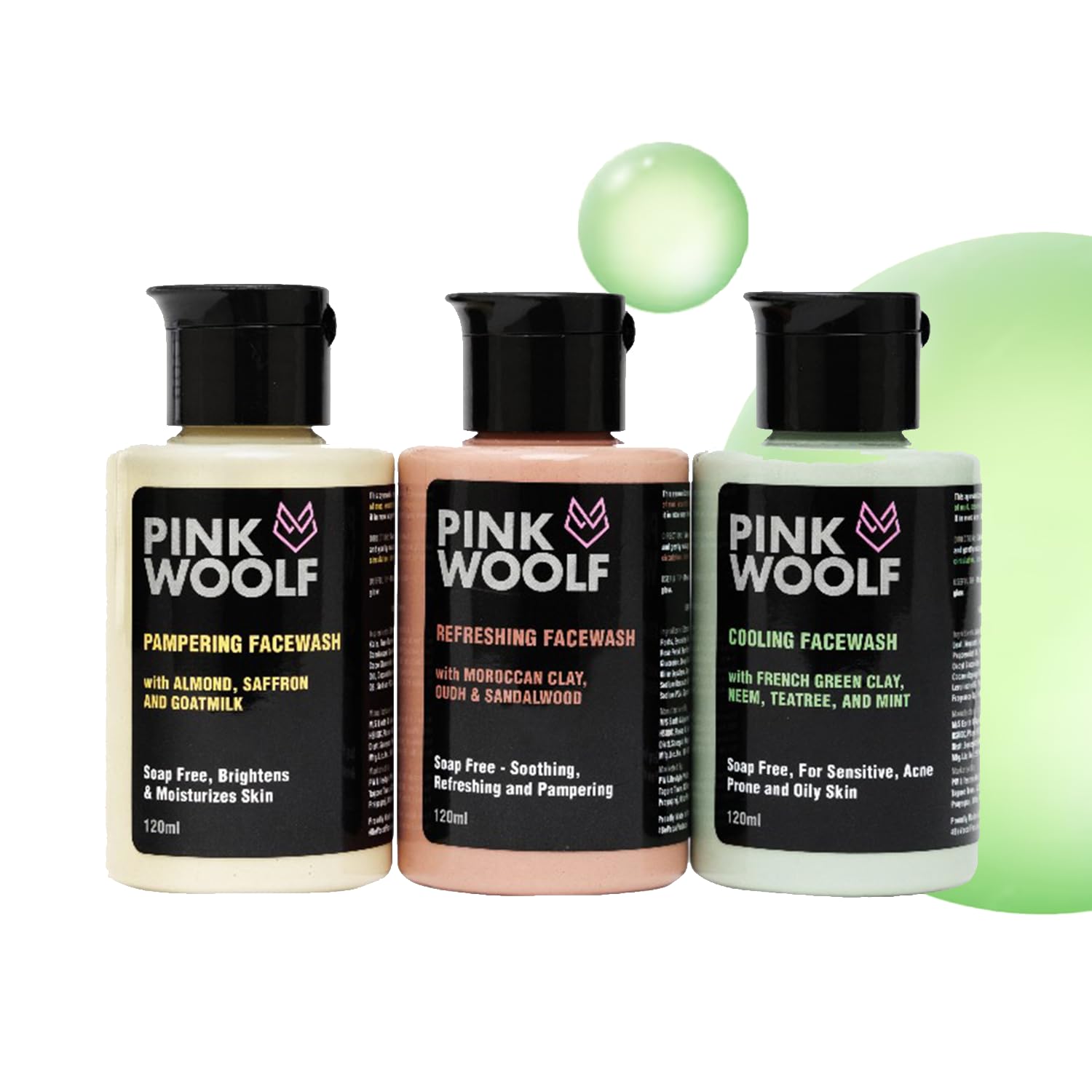 Pink Woolf Energizes Complete Face Wash Combo Kit For Men And Women ...