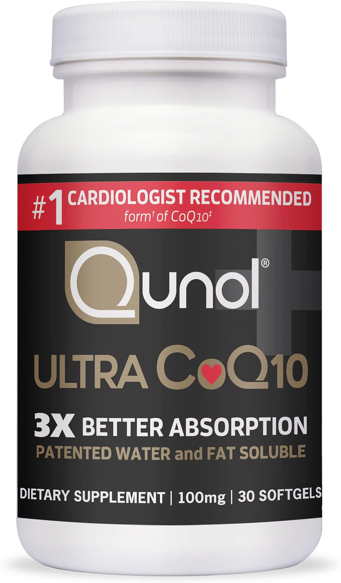 Amazon.com: Qunol Ultra CoQ10 100mg Softgels- 3x Better Absorption ...