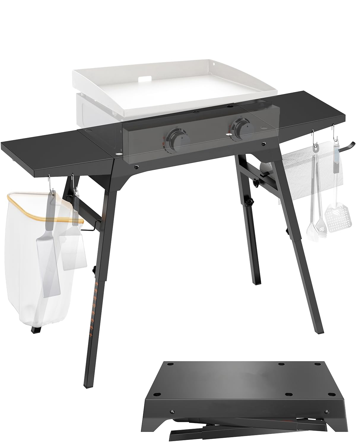 Griddle Stand for Blackstone 17 inch/22 inch, Adjustable Blackstone ...