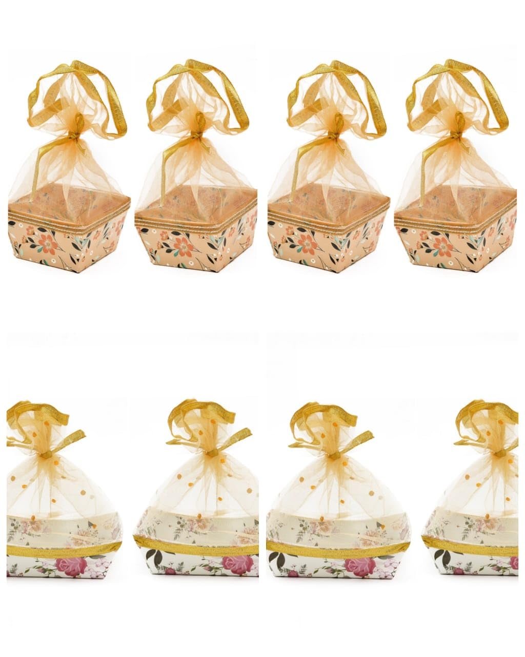 4 Small Square 4 Small Rectangle Fancy Baskets, Dry Fruit Gifting ...