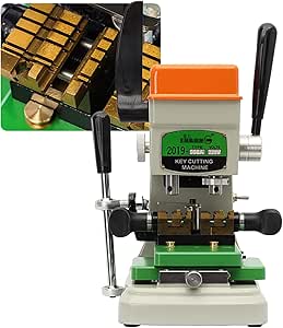BAHOJAS Double Rod Key Duplicator, Vertical Key Cutting Machine with LED Light - 180W Copper ...