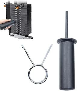 FNKTEK Weight Stack Pin Gym Pin and Spring Collar Weight Stack Extender ...