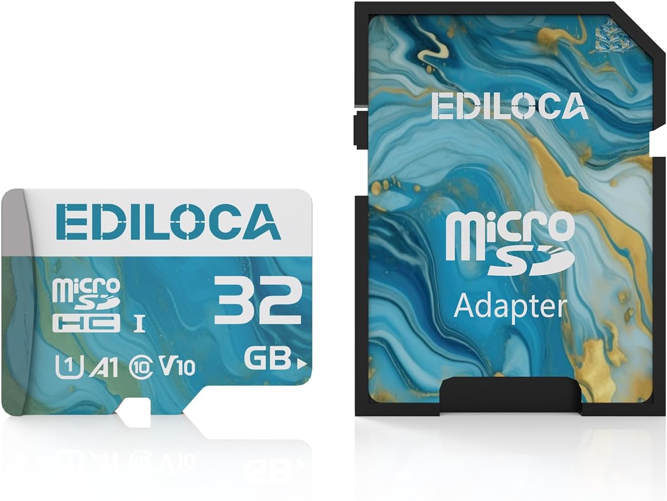 Ediloca 32GB Micro SD Card, Memory Card with SD Adapter, Read Speed up ...
