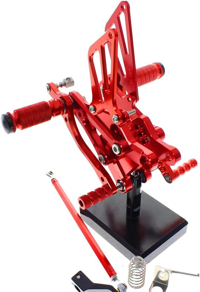 Amazon.com: FXCNC CNC Billet Motorcycle Rearset Foot Pegs Rear Set ...