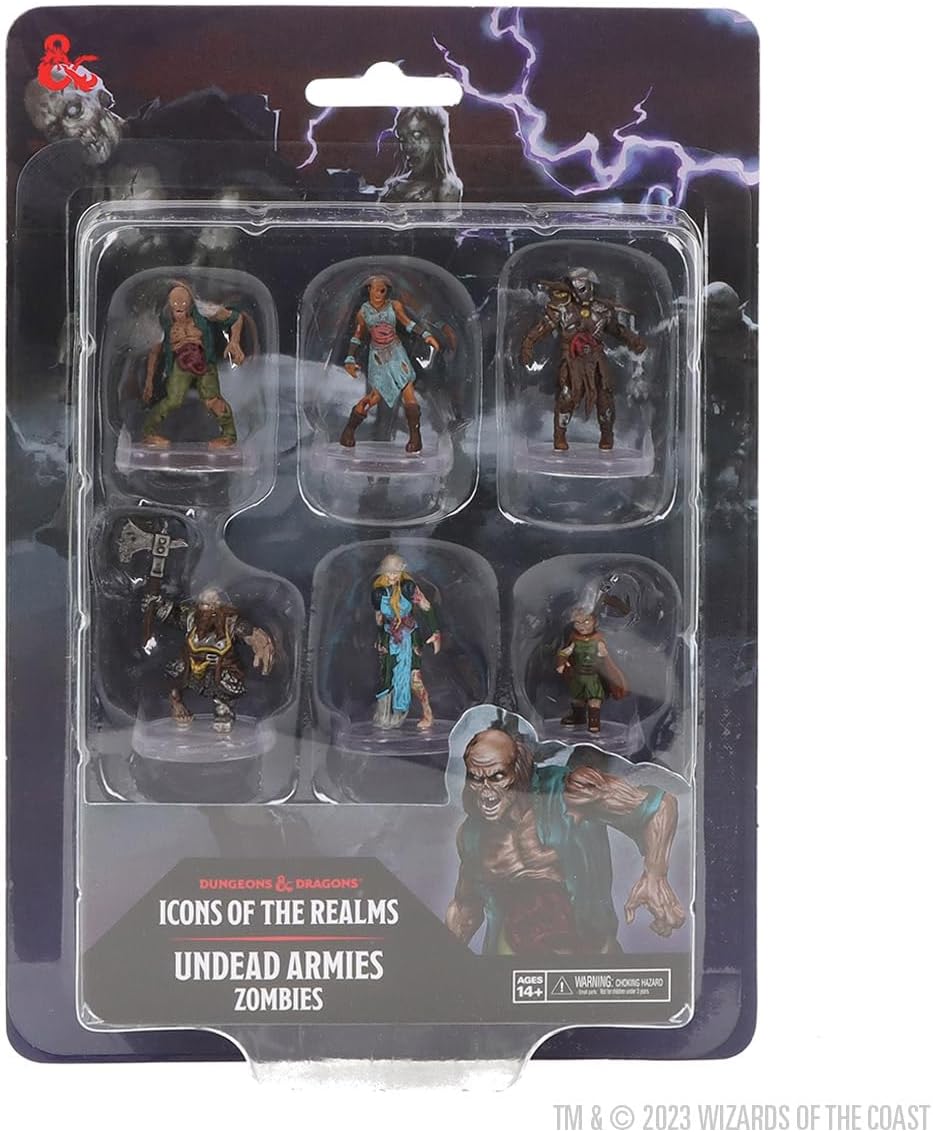 WizKids D&D Icons of The Realms Miniatures Prepainted Undead Armies ...