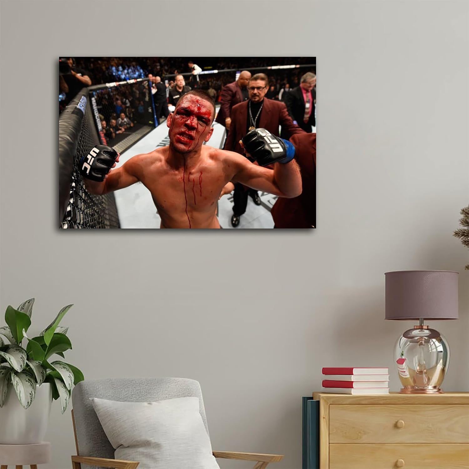 Amazon.com: Boxer Nate Diaz Poster Decorative Painting Canvas Wall Art ...
