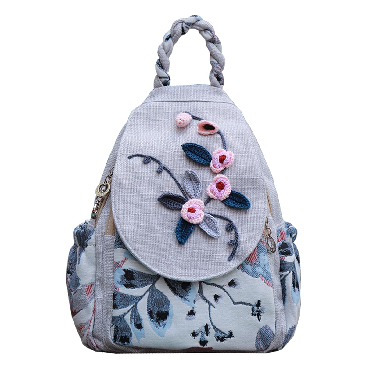 Amazon.com | Ladies small backpack wallet, beautiful flowers summer ...