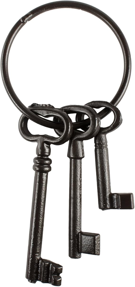 Amazon.com: Super Z Outlet Pirate Treasure Chest Keys Set - Cast Iron ...