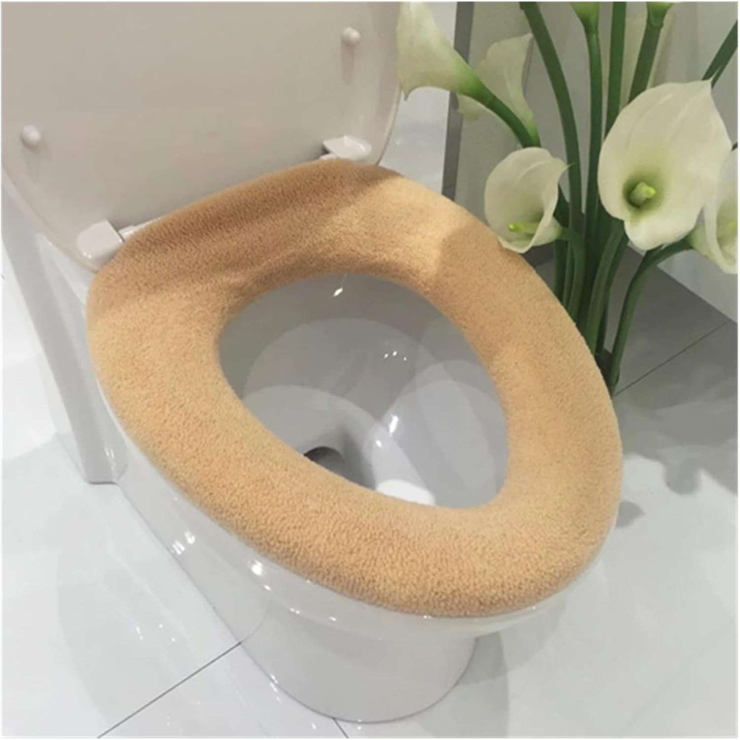 Amazon.com: CEVIZ Comfortable Soft Multicolor Bathroom Toilet Set ...