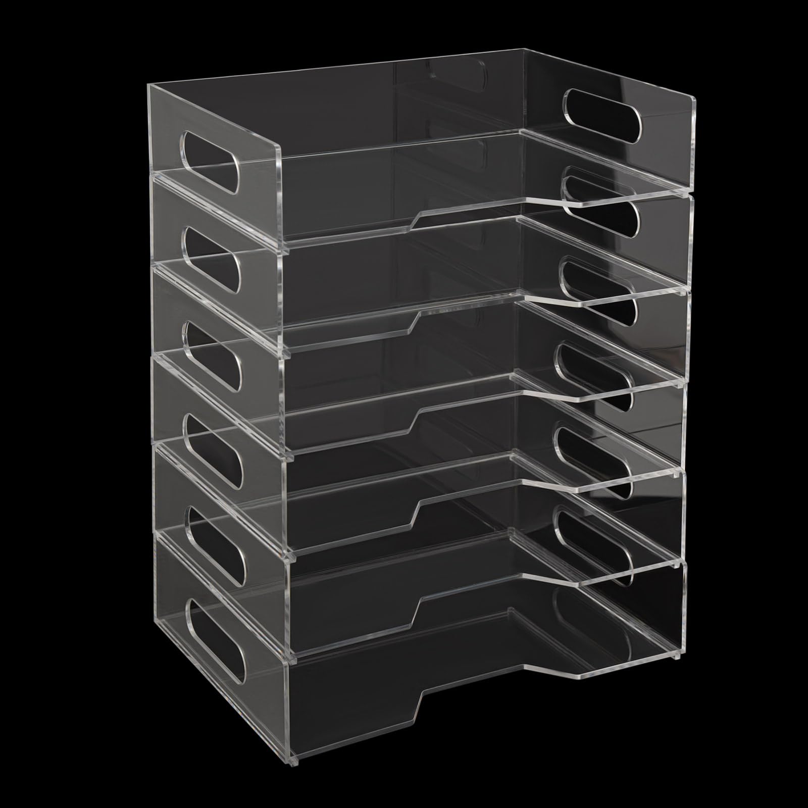 Amazon.com: Acrylic Paper Tray Clear Letter Tray Desk Stackable ...