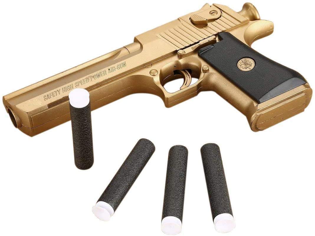 Backyard Blasters Golden Desert Eagle Toy Foam Dart Gun Toys- Buy ...