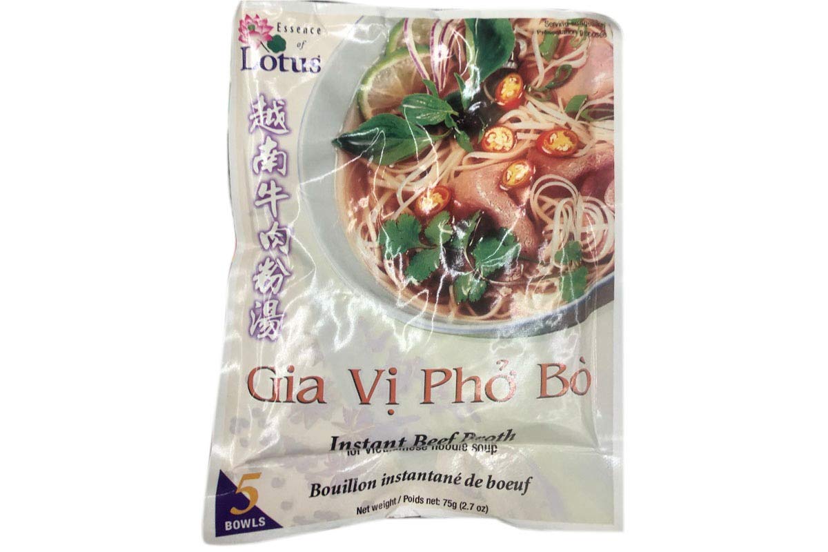 Amazon.com : Lotus Vietnam Instant Broth Powder Gia Vị Phở Bò Authentic ...