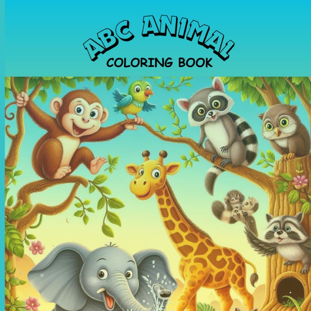 ABC ANIMAL COLORING BOOK FOR KIDS (AGES 3-5): Educational Coloring ...