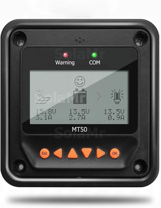 Amazon.com : EPEVER MT-50 Remote Meter with LCD Display Remote Meter ...