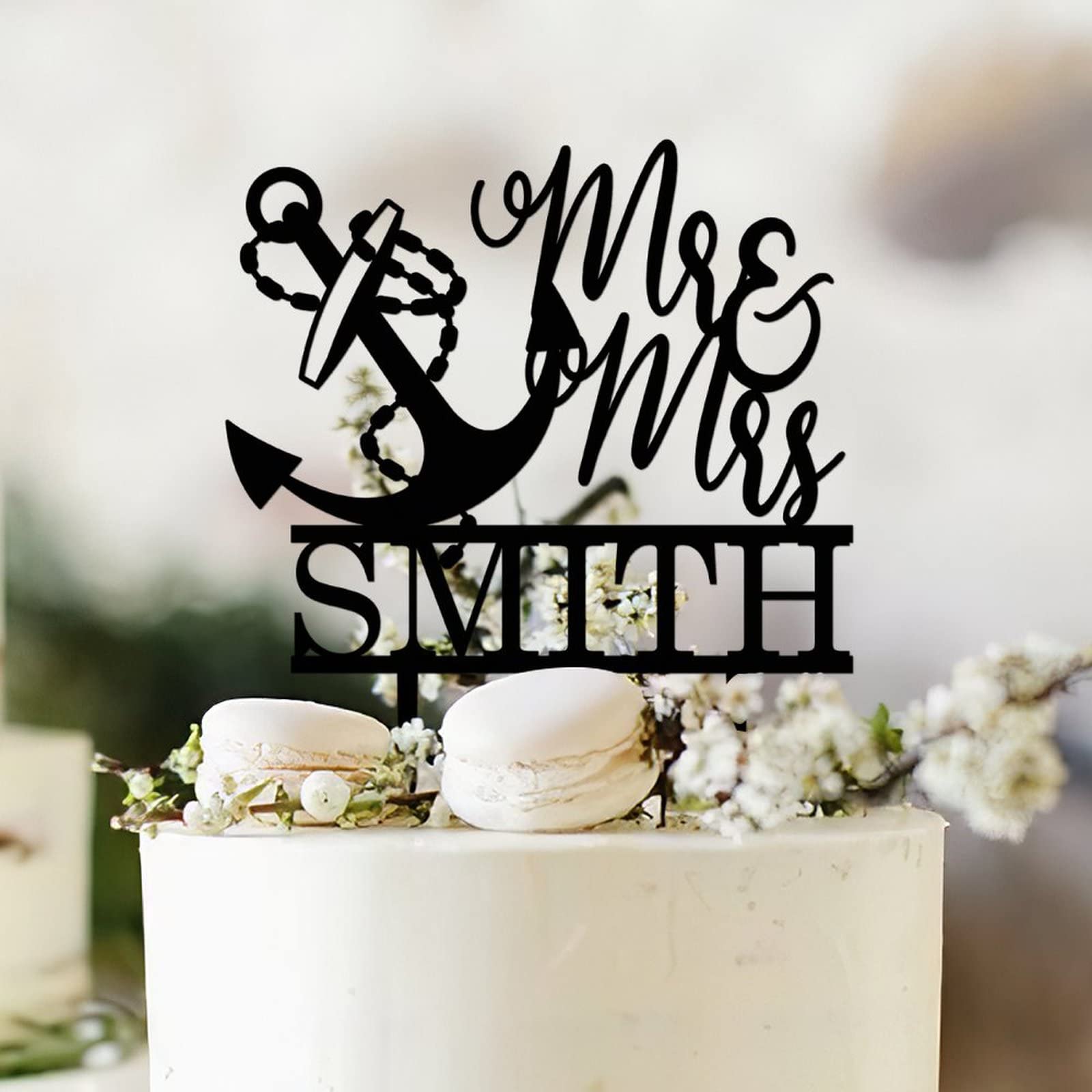 Ocean Theme Wedding Cake Toppers