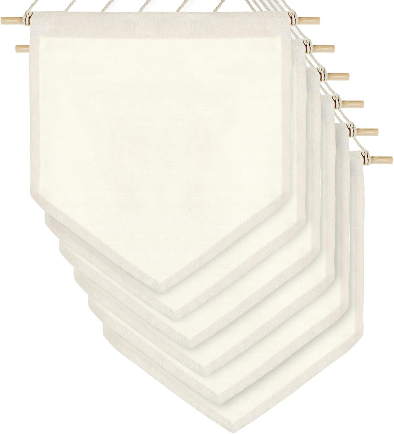 Amazon.com: FVIEXE 6PCS Canvas Banner Blank, Canvas Banners with Wooden ...