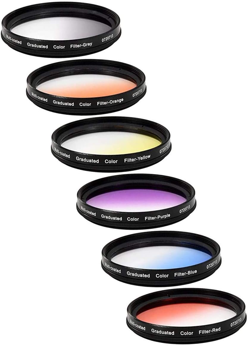 Amazon.com : Vivitar 6-Piece Multi-Coated Rotating Graduated Color ...