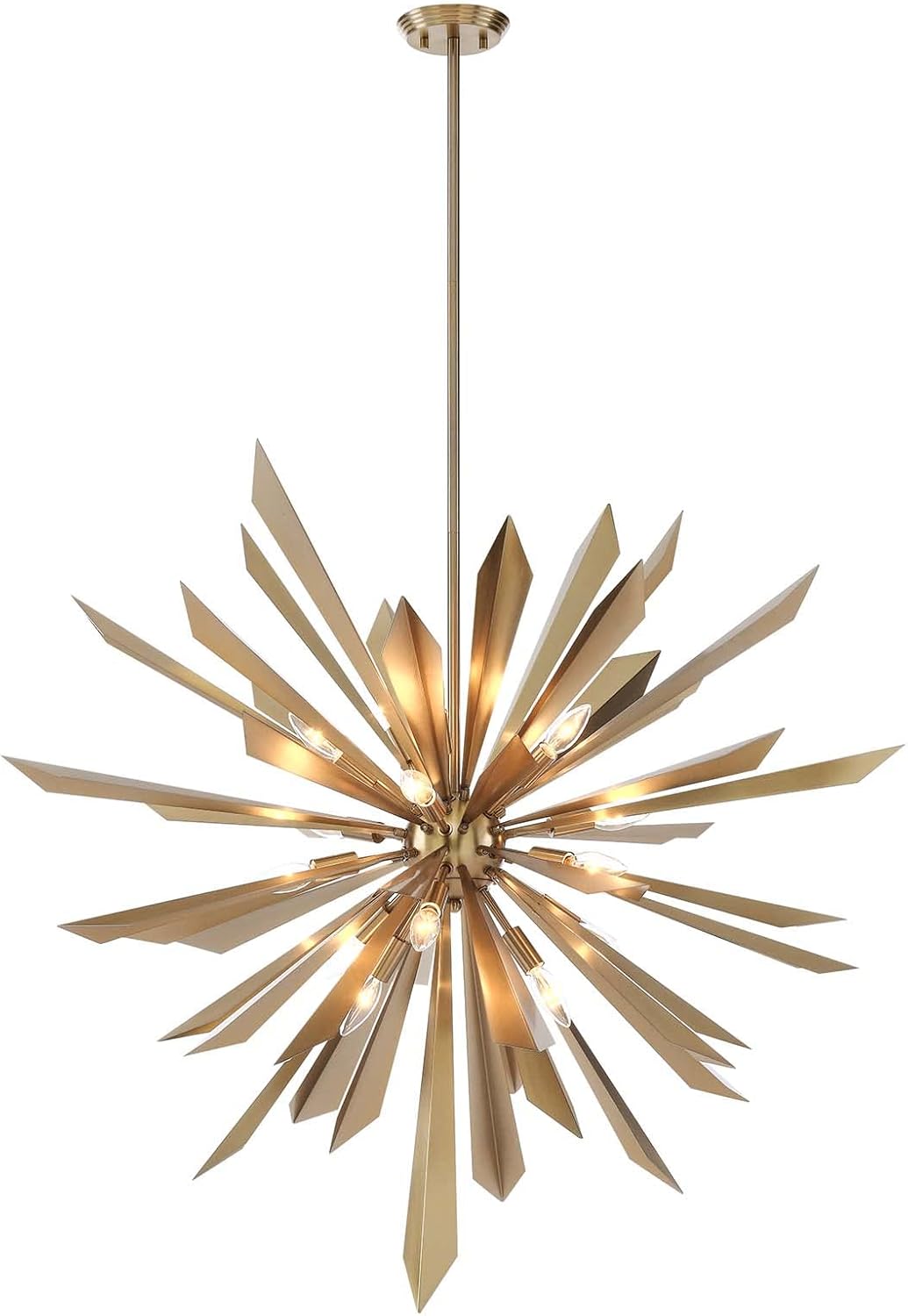 Modway Pervade Mid-Century Modern Starburst Ceiling Light Pendant ...