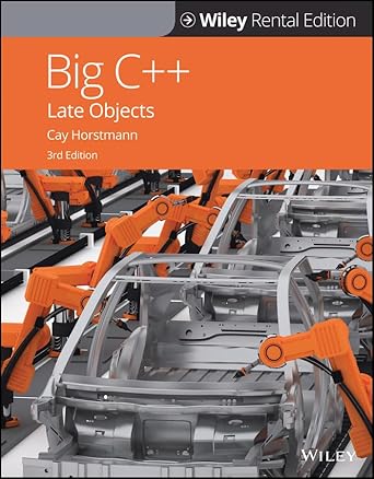 Amazon.com: Big C++: Late Objects: 9781119635727: Horstmann, Cay S.: Books