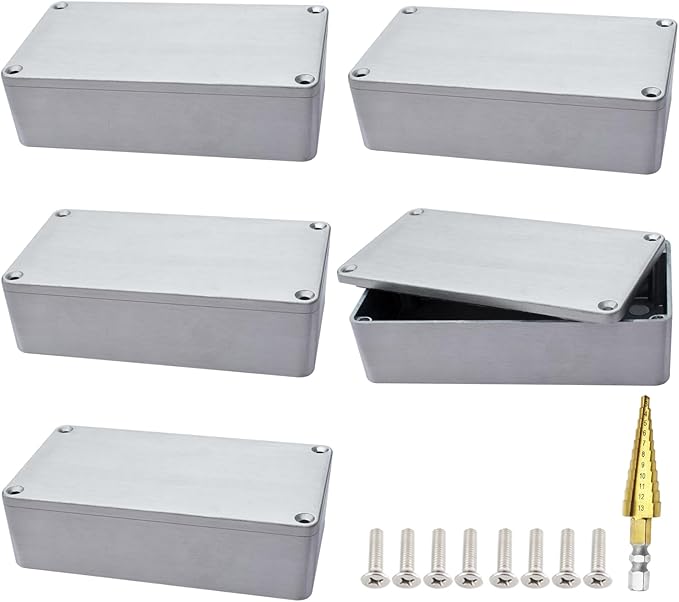 Amazon.com: SOVLLIS Aluminum Stomp Box Effects Pedal Enclosure Guitar ...