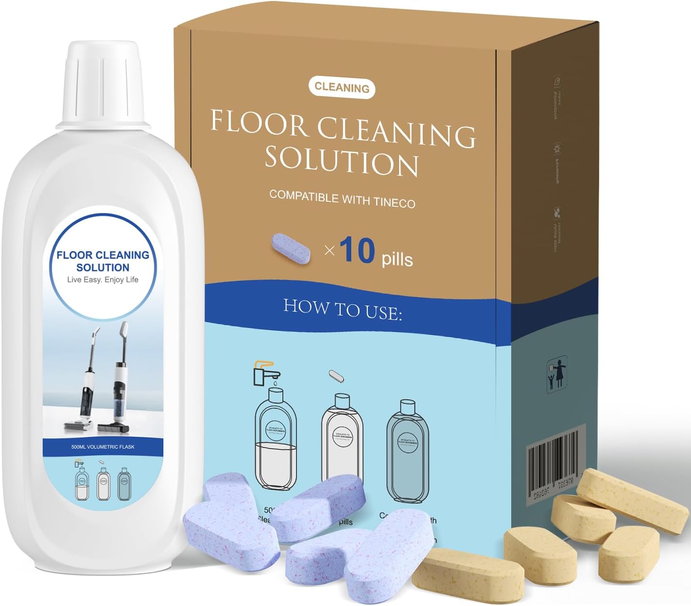 Amazon.com: Floor Cleaner 1000ml Lavender Scent Compatible with Tineco ...
