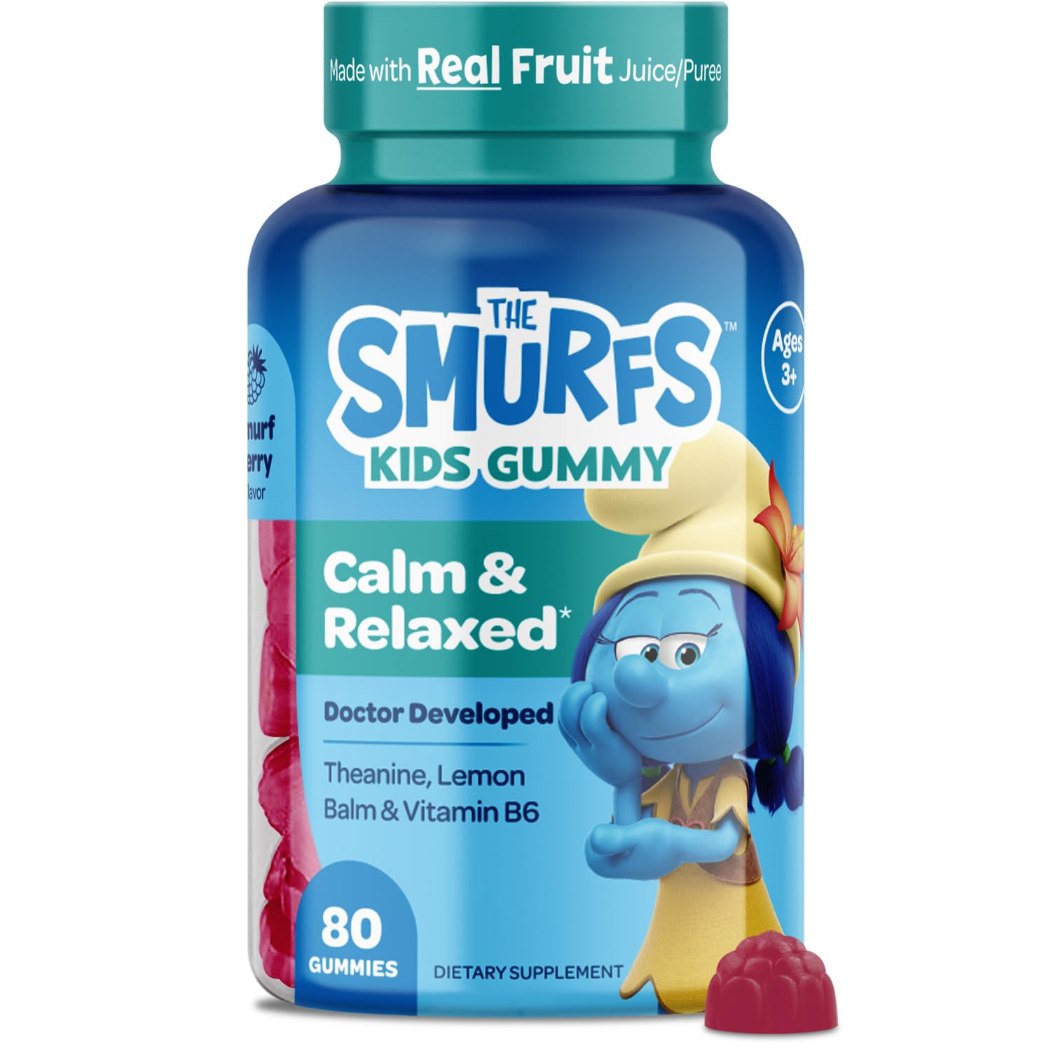 Smurfs Kids Calm Gummies Calming Gummies For Kids With Lemon ...