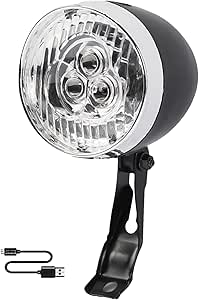 Amazon.com : Retro Headlight | 3 LED Vintage Riding Light | Classic ...