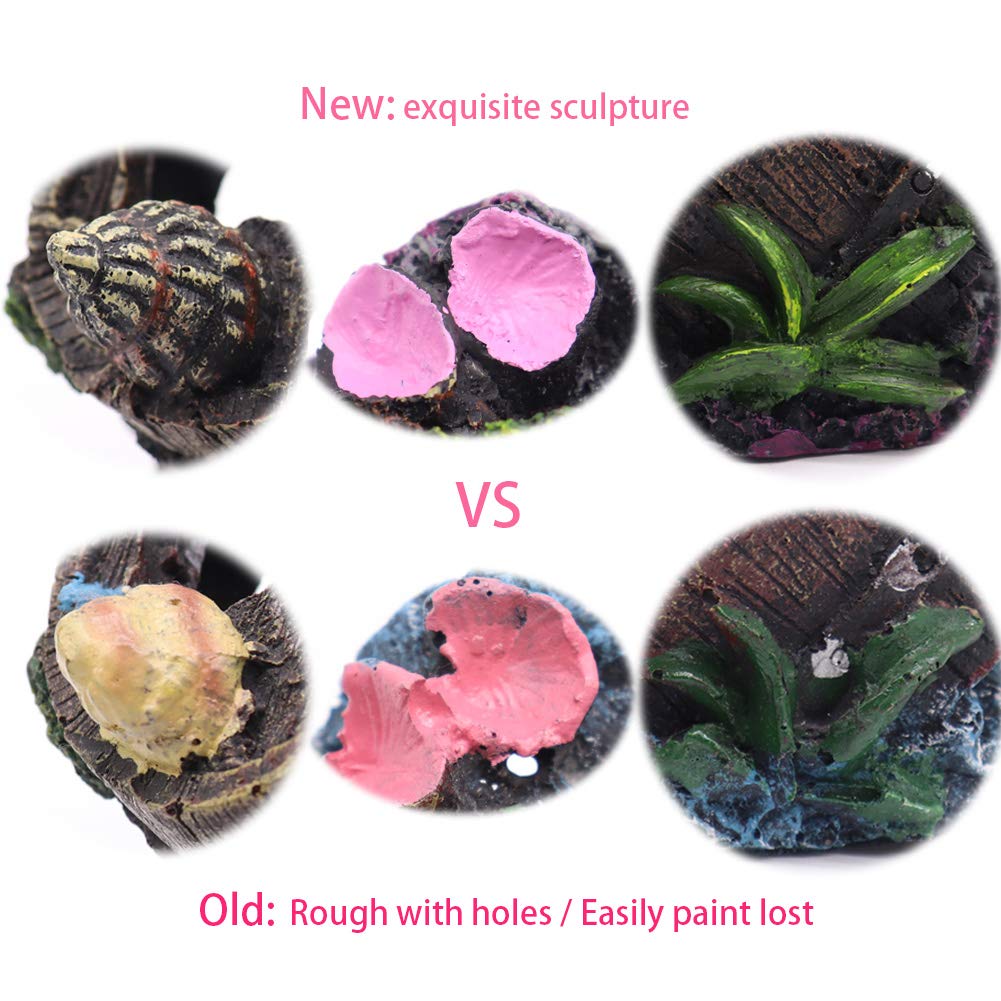 Resin Aquarium Cave Decoration Barrel Betta Hide: Aquarium Fish Perch ...