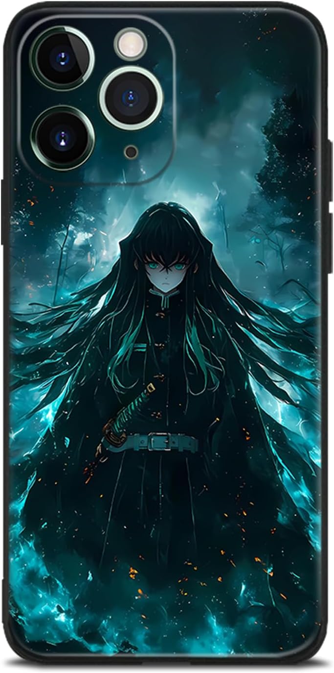 Amazon.com: Muichiro Mist Hashira Manga Themed Silicone Protective Case ...