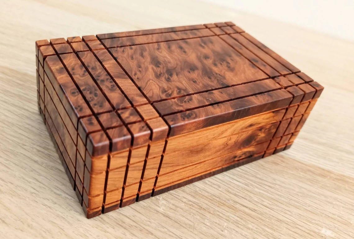 Amazon.com: Secret Opening Box Secret Lock Wood Box, Puzzle Box, Money ...