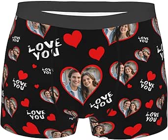 Personalized Boxers Custom Boxers For Men Boyfriend Husband With Face ...