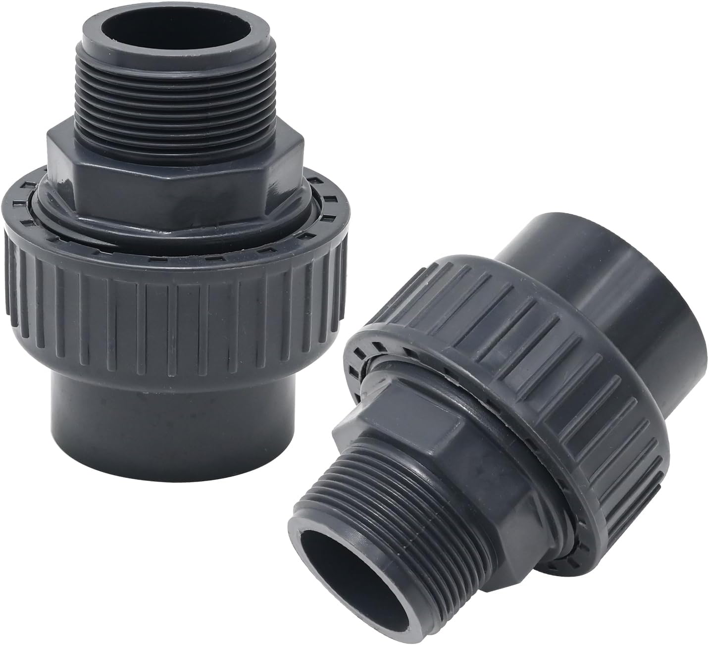 Amazon.com: UOIENRT 2Pcs 1.5in PVC Swimming Pool Pump Connectors, 1.5 ...