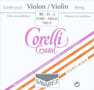 Corelli Strings For Violin Crystal A Nylon/Aluminium wound; Forte ...