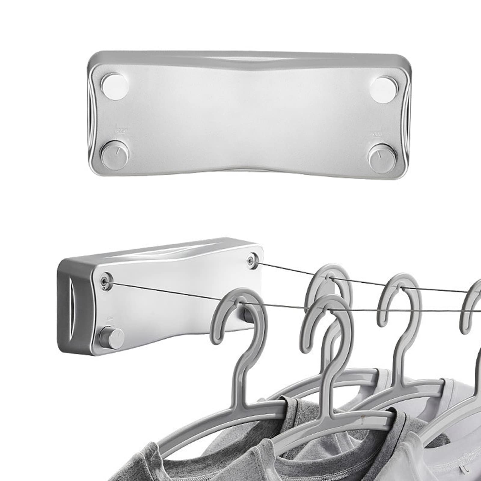 Buy Indoor Outdoor Retractable Clothesline, Wall ed Heavy Duty Clothes ...