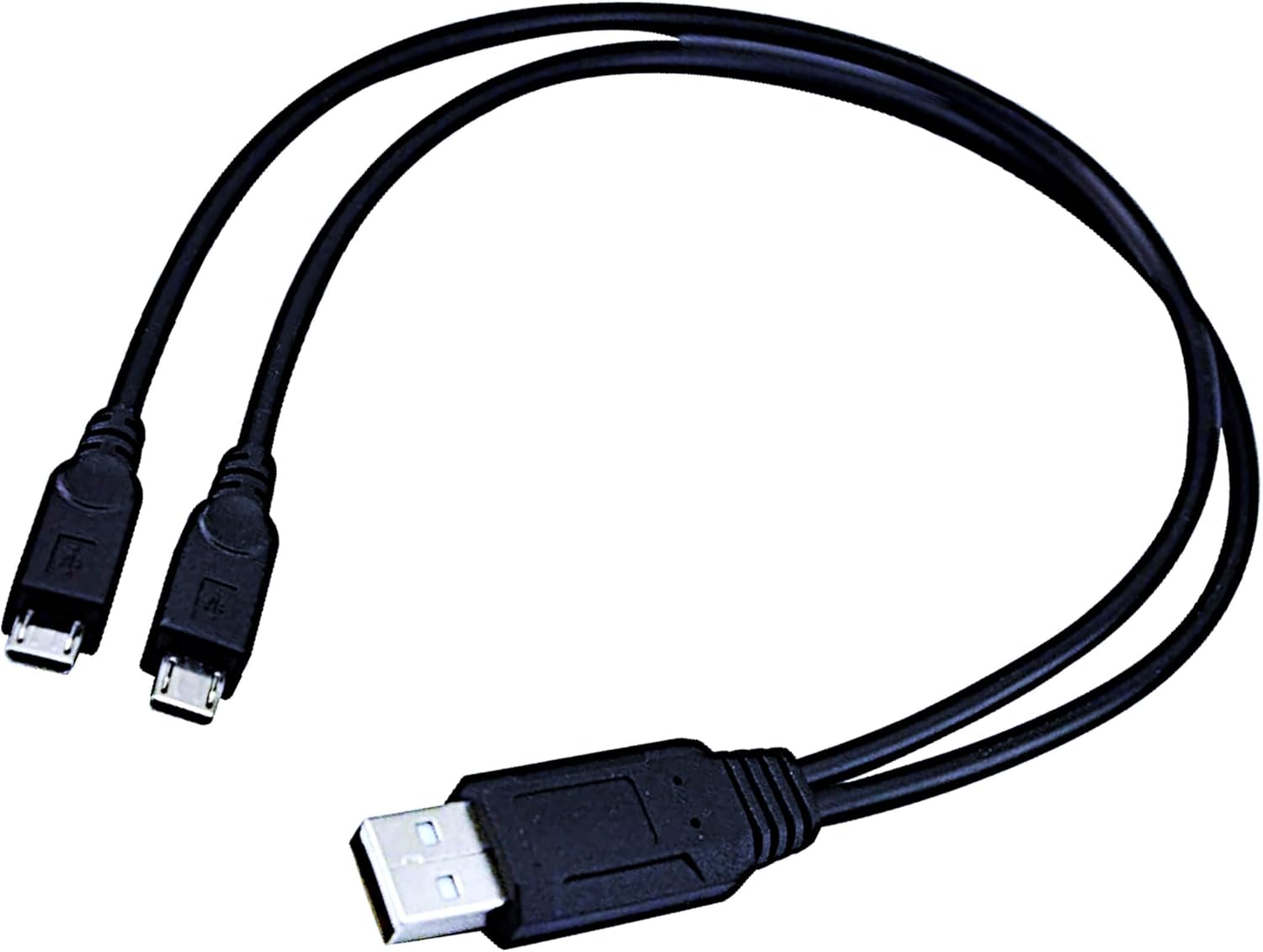 Villageboom Micro USB splitter cable 2 Micro USB B plugs to 1 USB A ...