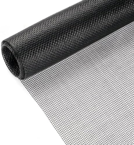 Fiberglass Window Screen Mesh Easy to Use Black Replacement Window ...