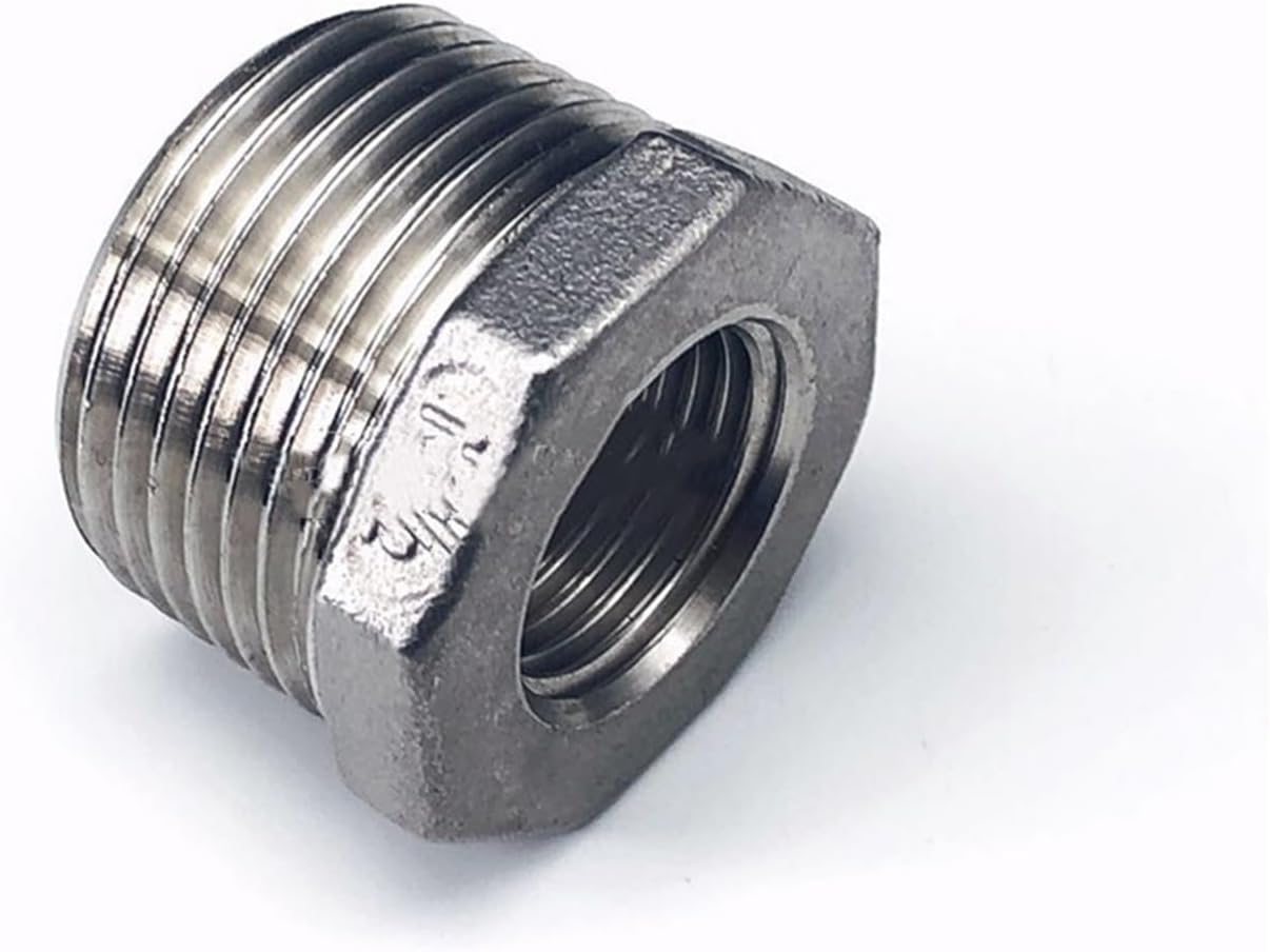 Amazon.com: Reducer Bushing Male X Female 1/8" BSPT Thread Stainless ...