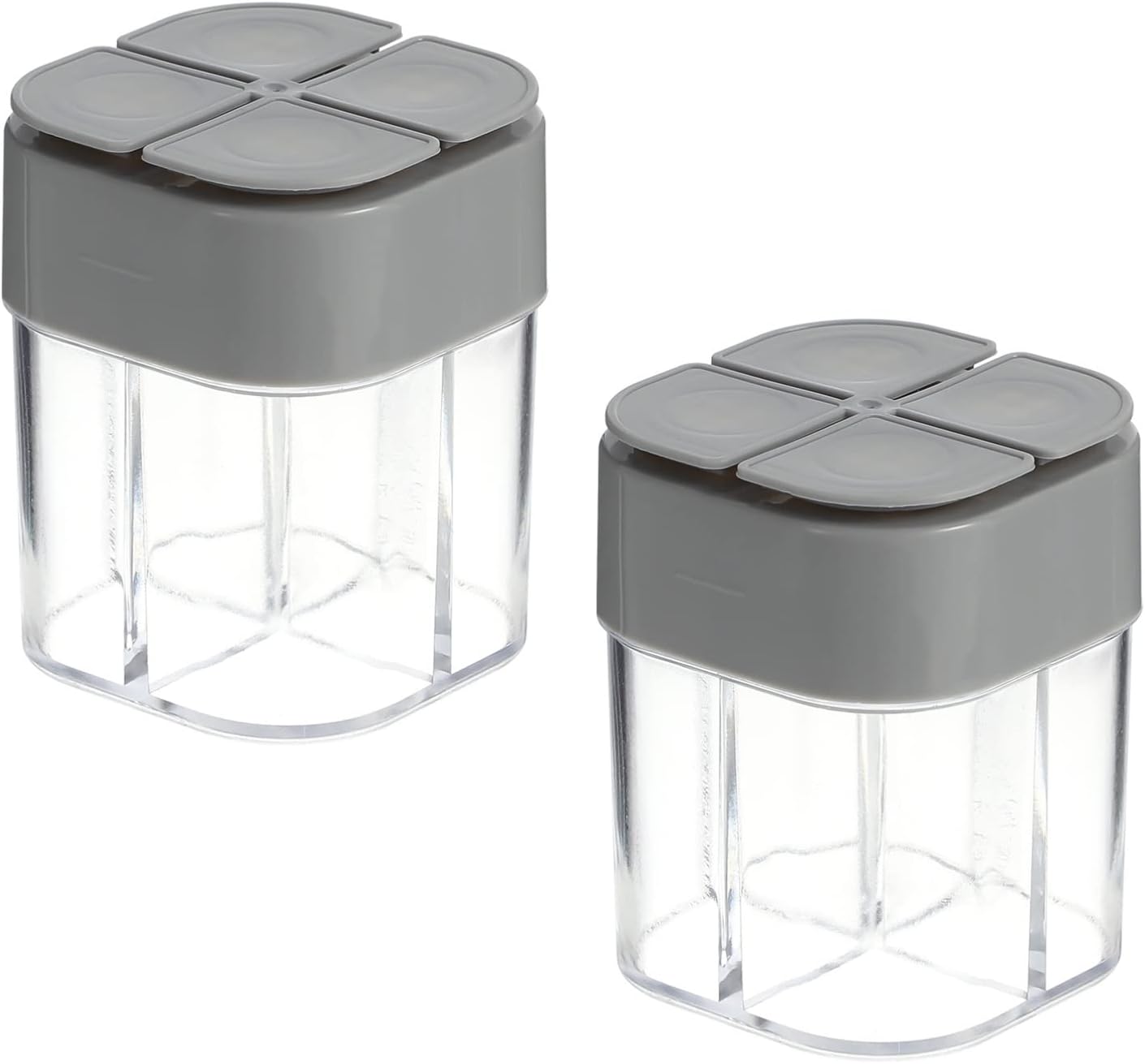 Amazon.com: Hemoton 2pcs 4 in 1 spice jar salt container with lid ...