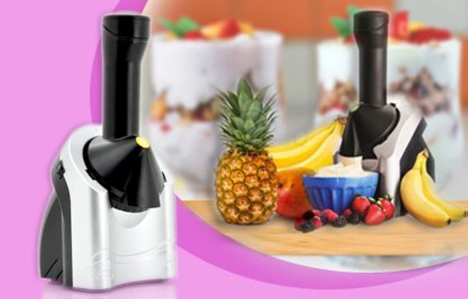 Natural Fruit Ice Cream Maker - Use With Various Fruits And Flavor ...