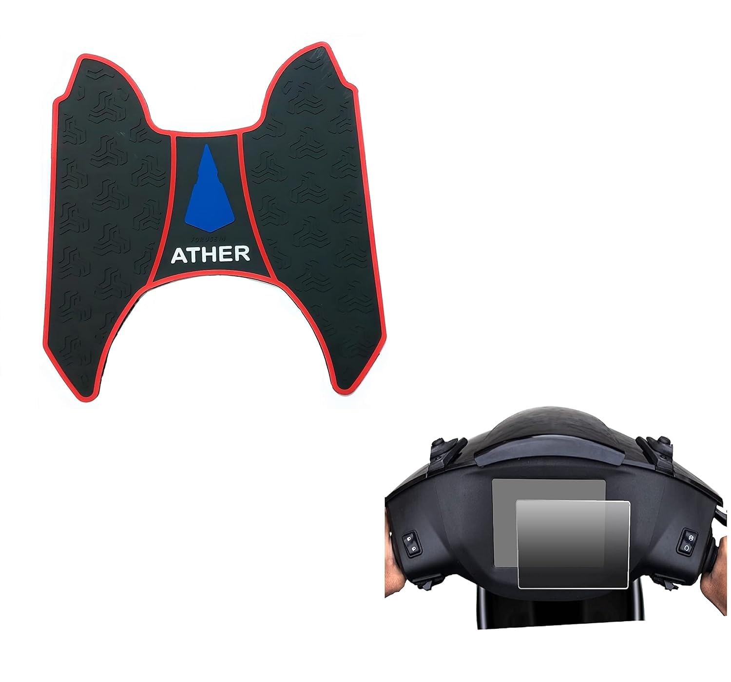 Znee Smart Anti Skid Foot Floor Mat and Screen Guard for Ather 450x ...