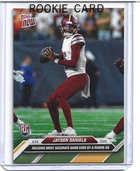 Amazon.com: Jayden Daniels Football Rookie Card, Topps Now #5 ...