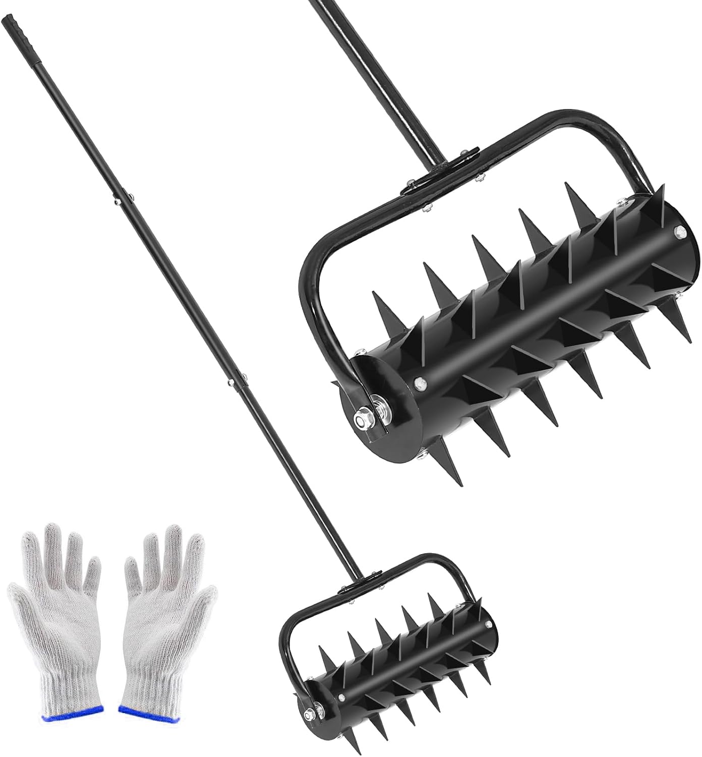 Amazon.com : MeiMeiDa 18 Inch Lawn Aerator, Heavy Duty Rolling Lawn ...