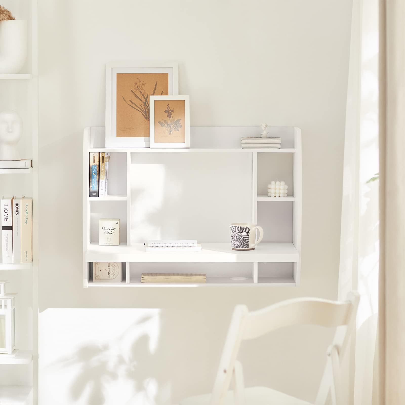 Amazon.com: Casa Bonvie Wall Desk - Preassembled - Floating Desk - Wall ...