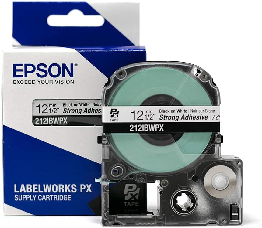 Amazon.com: Epson LabelWorks Standard Tape Cartridge (Black on White ...