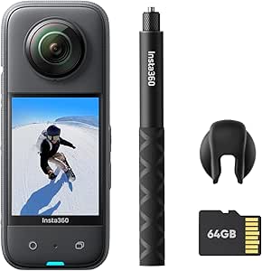 Amazon.com : insta360 X3 - Waterproof 360 Action Camera with 1/2" 48MP Sensors, 5.7K 360 Active ...
