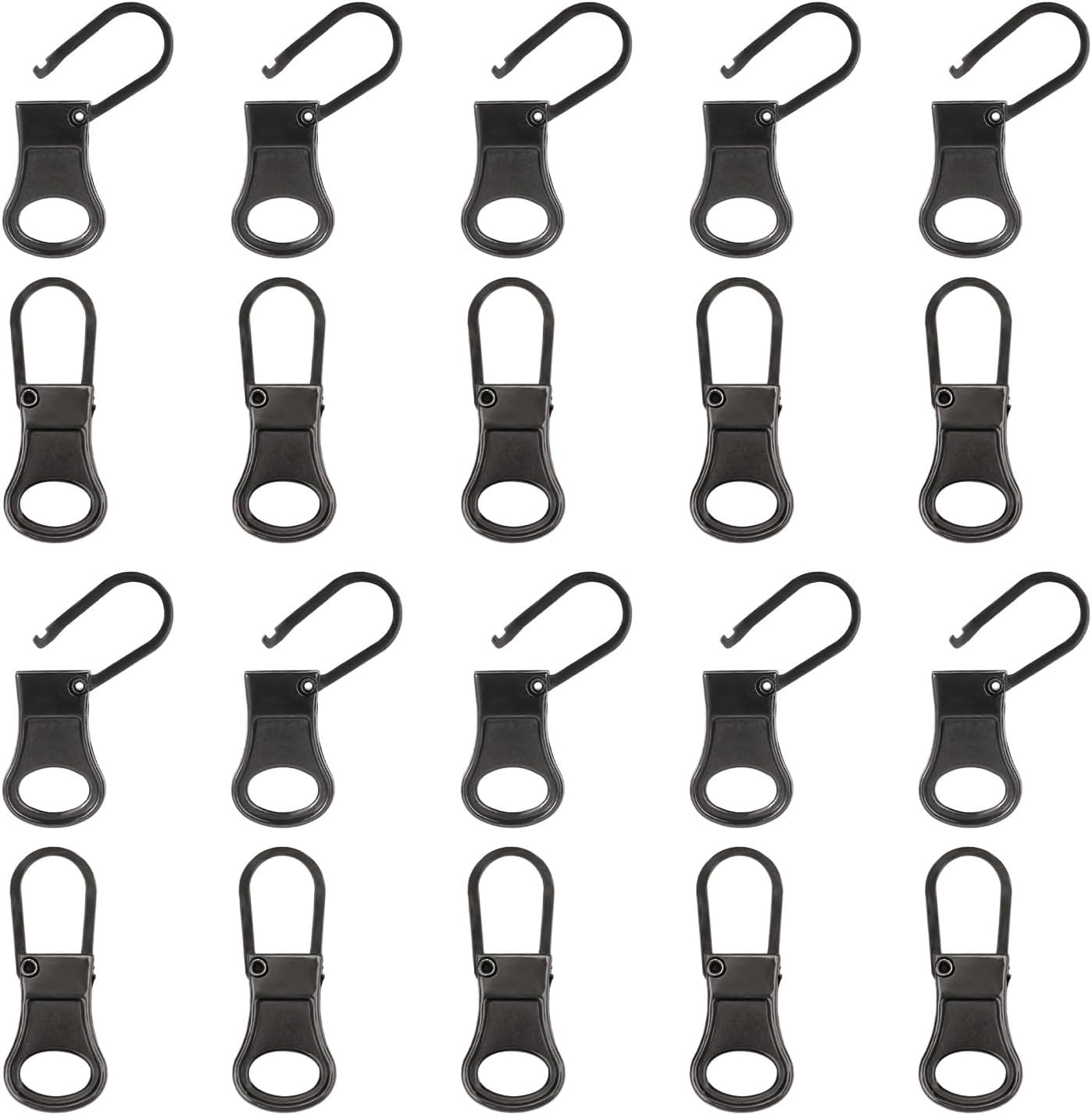 Amazon.com: 20pcs Zipper Pull Replacement, Zipper Pullers Detachable ...