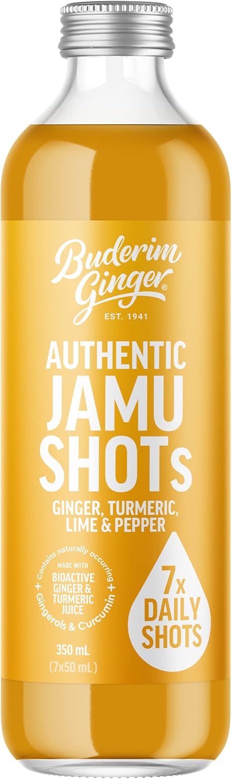 Buderim Ginger Authentic Jamu Shots – 7-Day Supply, Made with Bioactive ...