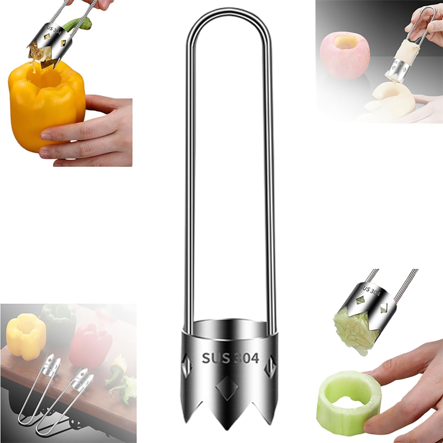 Amazon.com: Universal Stainless Steel Fruit Core Remover - 2024 Upgrade ...