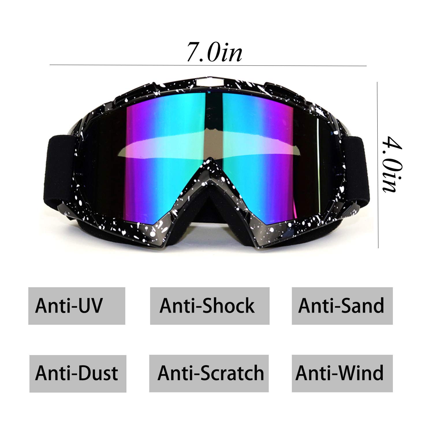 Snapklik.com : Motorcycle Goggles Dirt Bike Motocross ATV Goggles Off ...